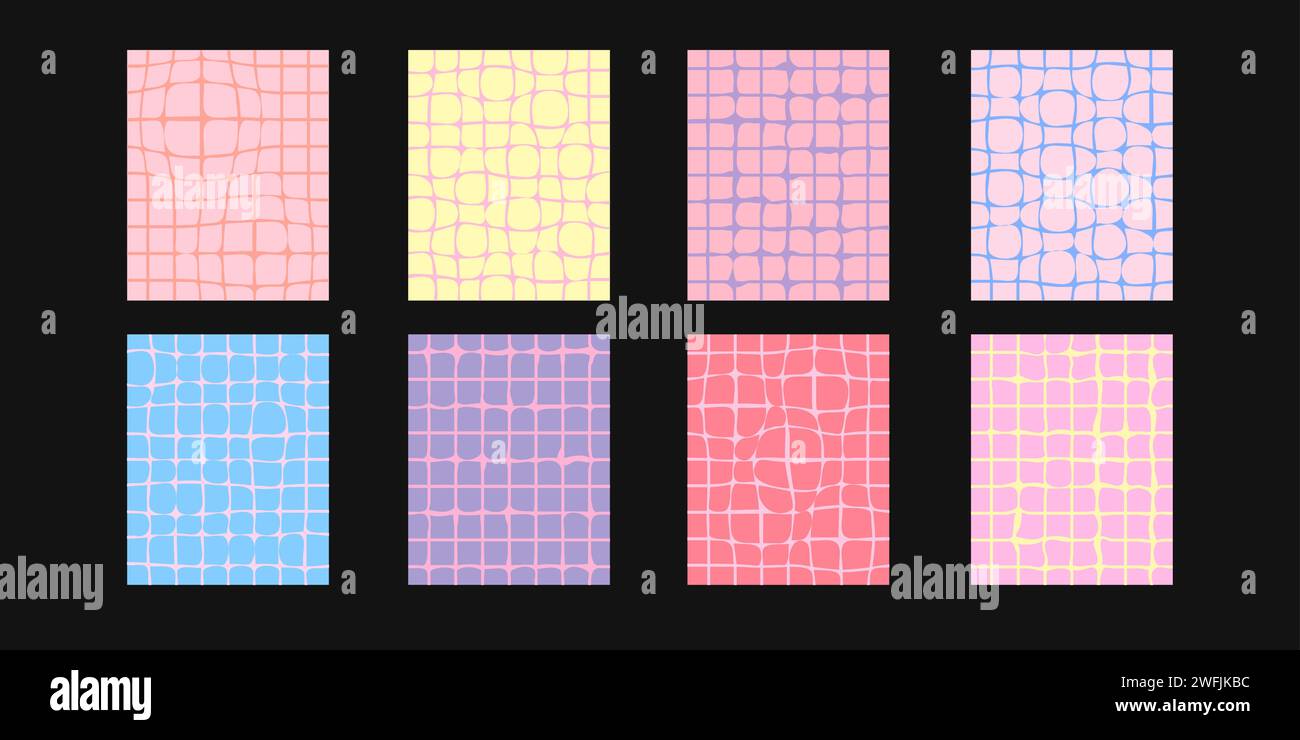 Retro groovy background distorted Stock Vector Images - Alamy