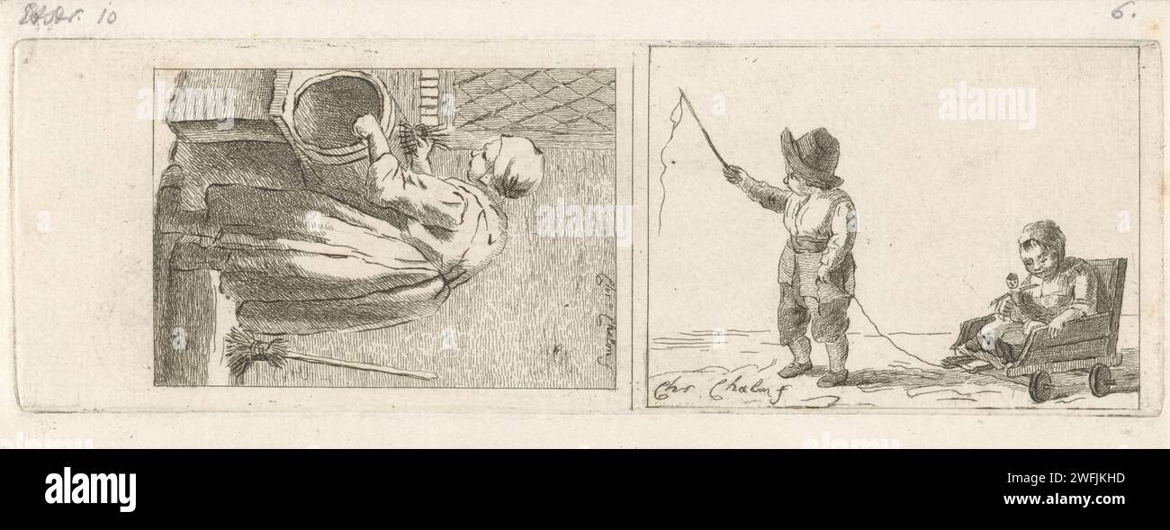 Bowling wife and children playing with Rolkar, Pieter de Mare, after ...