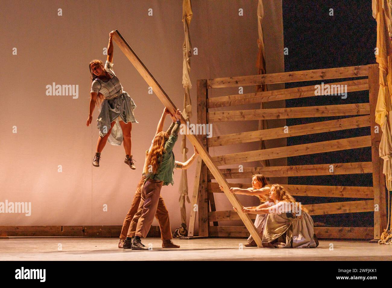 London UK, 31st January 2024. The cast of Ockham's Razor's Tess - a ...