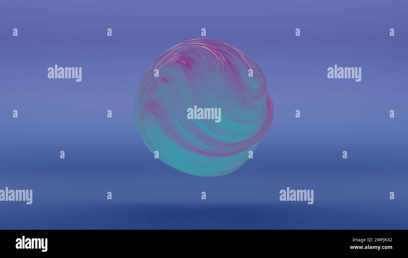 3d Abstract Holographic Swirl A Visually Striking And Dynamic Representation Of Motion And