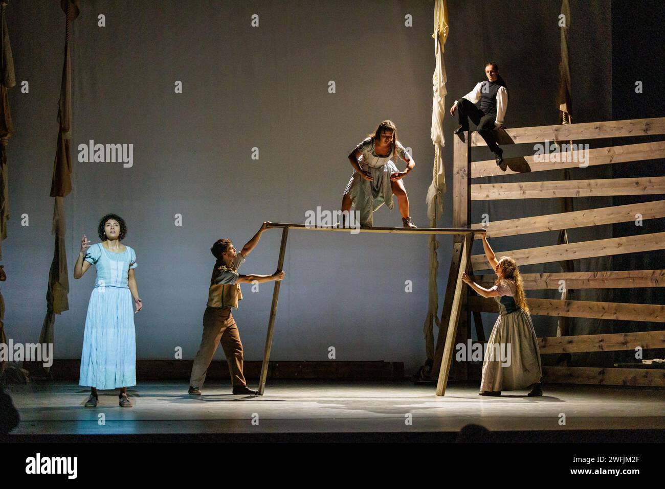 London UK, 31st January 2024. The cast of Ockham's Razor's Tess - a ...