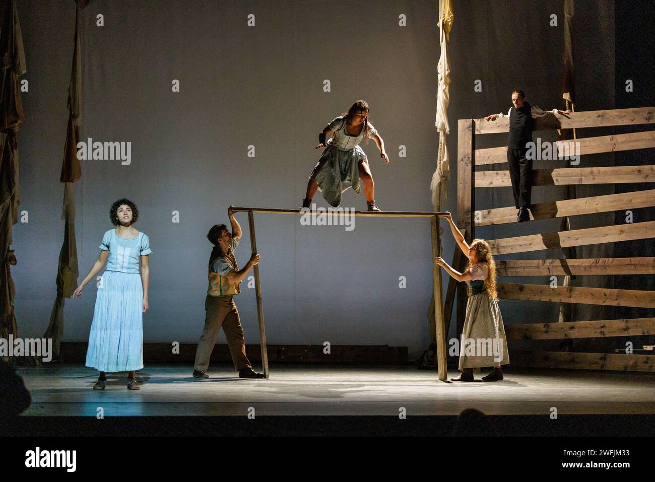 London UK, 31st January 2024. The cast of Ockham's Razor's Tess - a ...