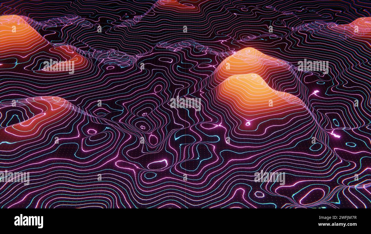 Synth inspired landscapes hi-res stock photography and images - Alamy