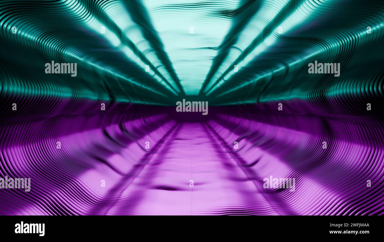 Abstract brain wave background in blue and red, with dynamic lines ...