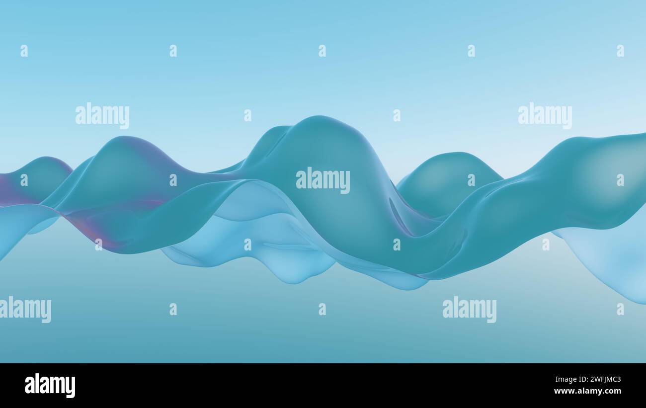 Vibrational waves of abstract forms representing the resonance achieved ...