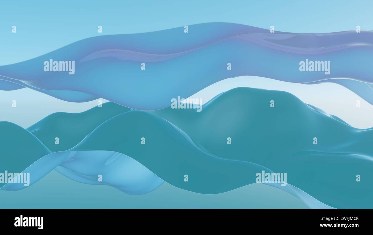 Vibrational waves of abstract forms representing the resonance achieved ...