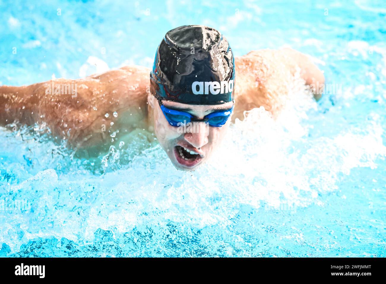 Santiago, Chile. 26th Jan, 2024. Swimmers participate in the 2024 ...