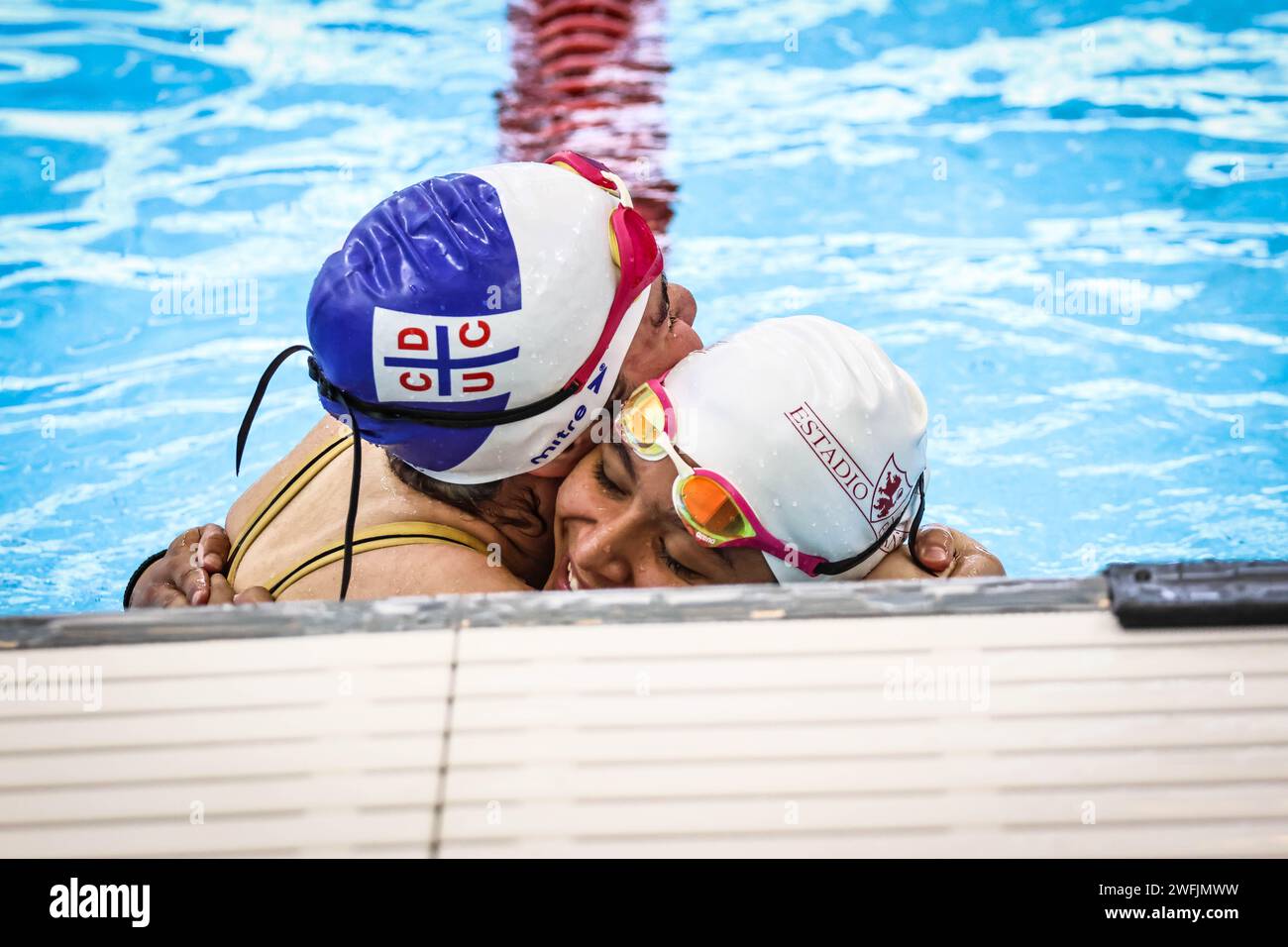 January 26, 2024, Santiago, Chile: Swimmers participate in the 2024 ...