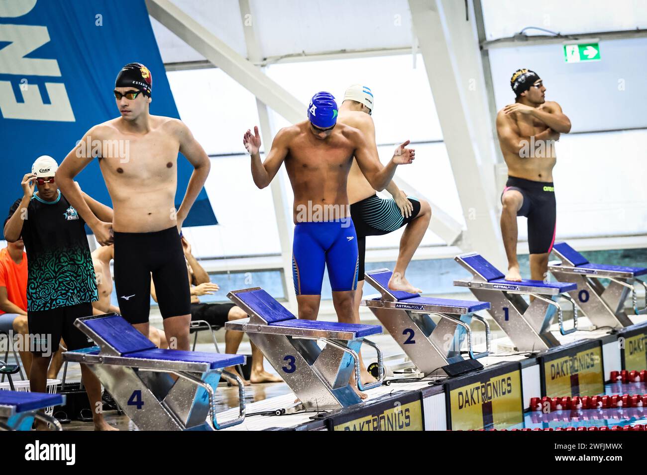 January 26, 2024, Santiago, Chile: Swimmers participate in the 2024 ...