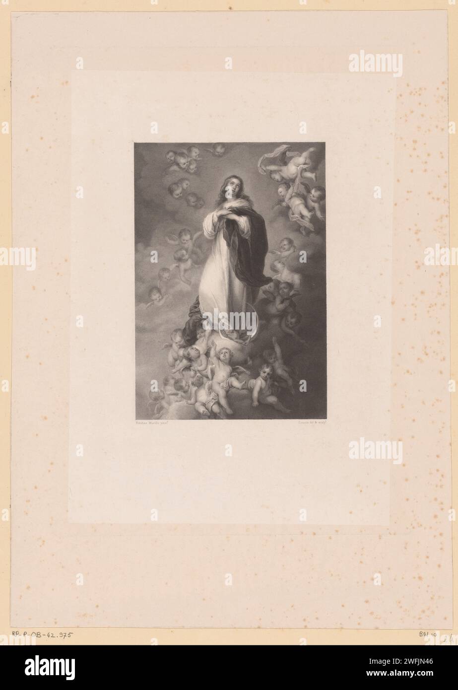 Immaculate Conception of Maria, Charles Cousin, After Bartolomé Esteban ...