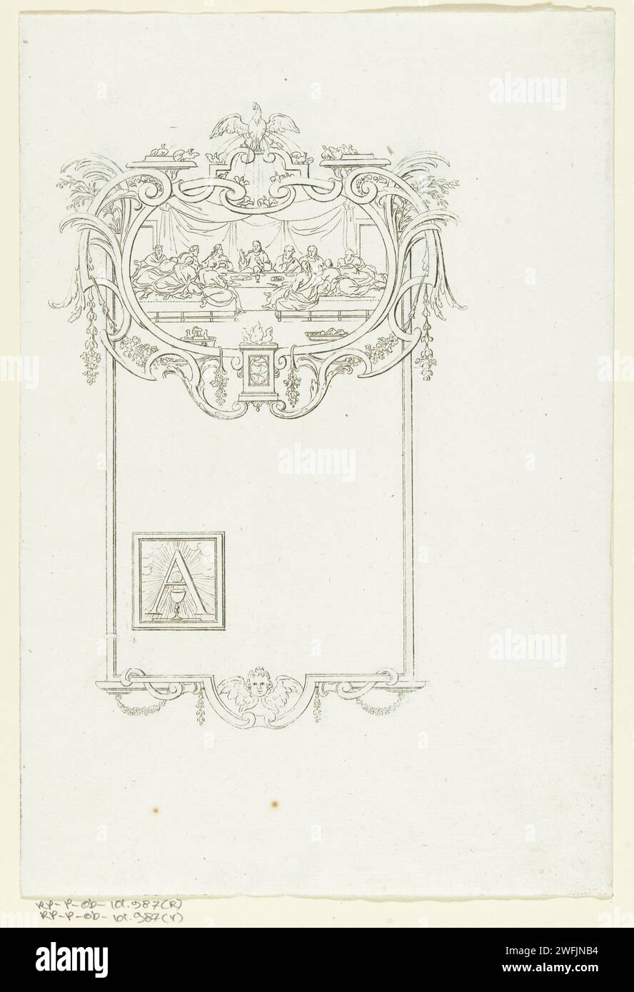 Book illustration with passion show, c. 1647 - c. 1714 print At the top ...
