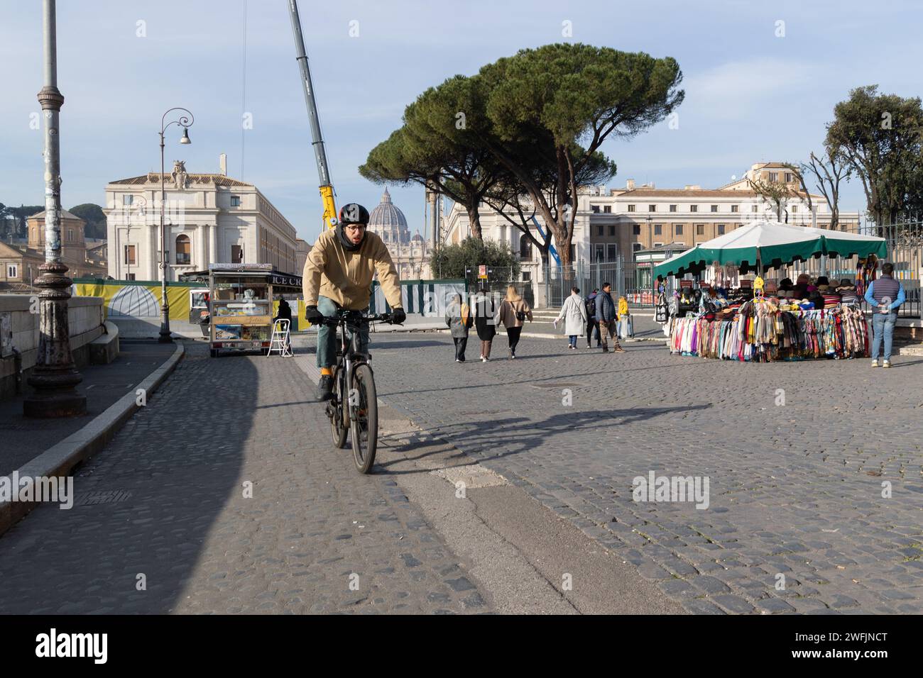 Rome, Italy. 31st Jan, 2024. View of work in progress for the ...