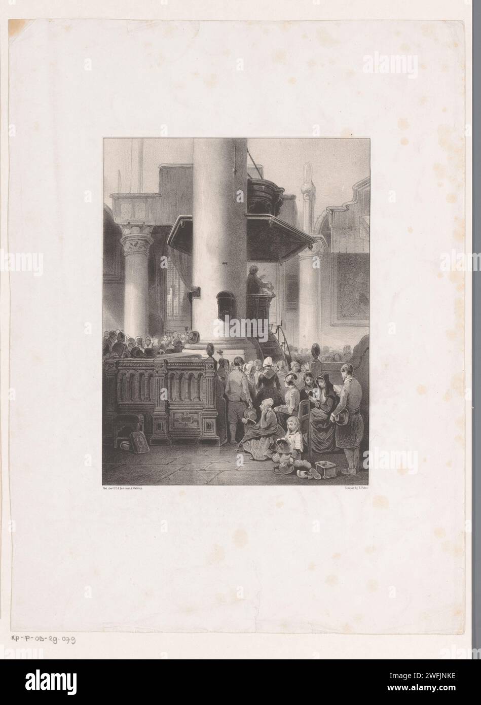 Church service, Carel Christiaan Antony Last, After Antonie Waldorp ...