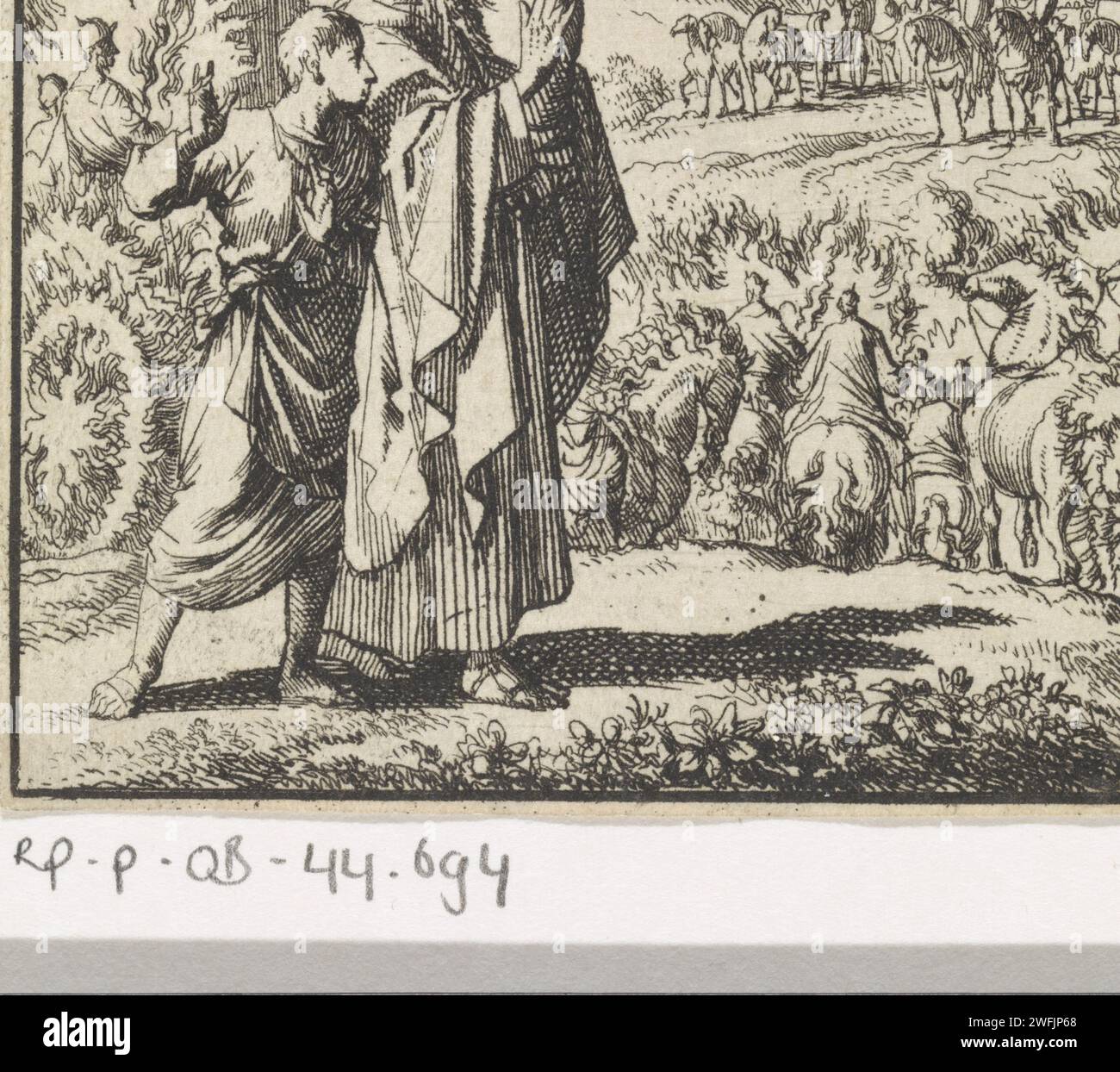 Elisa's performance in the war against Aram, Jan Luyken, 1698 print ...