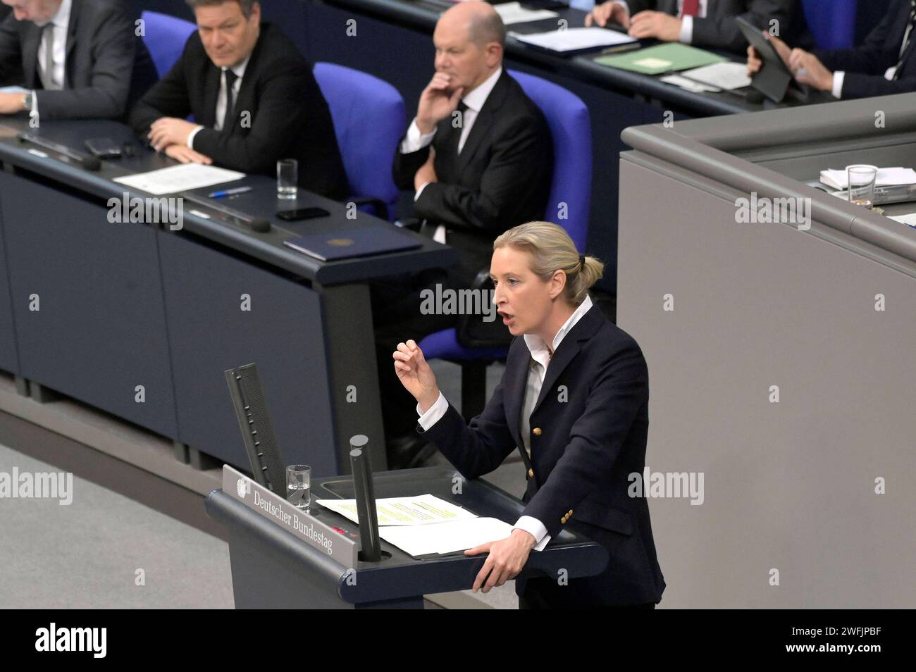 Alice Weidel in der 150. Sitzung des Deutschen Bundestages im ...