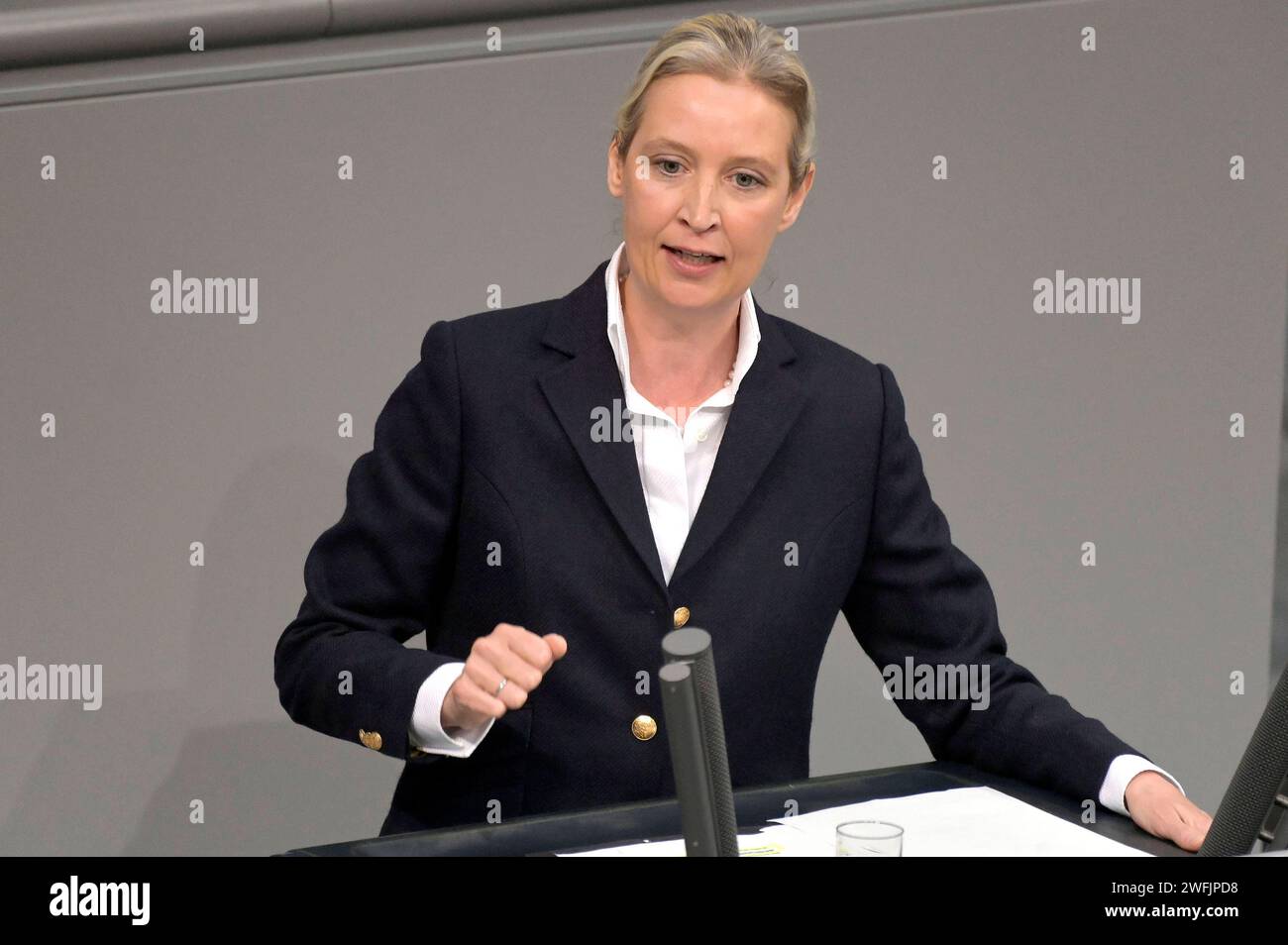 Alice Weidel in der 150. Sitzung des Deutschen Bundestages im ...