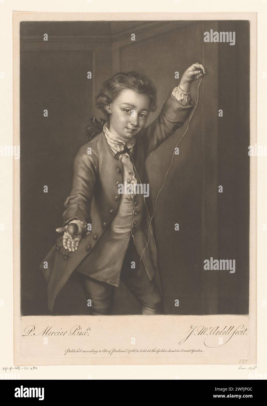Portret van Philip Mercier, James Mcardell, After Philippe Mercier ...