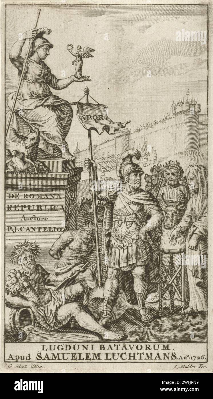 Allegory on the Roman Empire, Joseph Mulder, After Gerard Hoet (I ...
