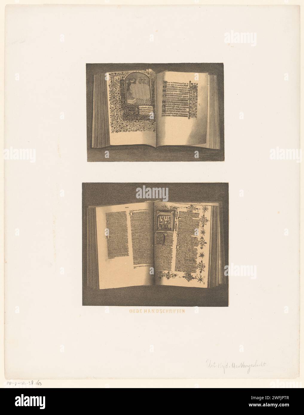 Two old paper manuscripts hi-res stock photography and images - Alamy