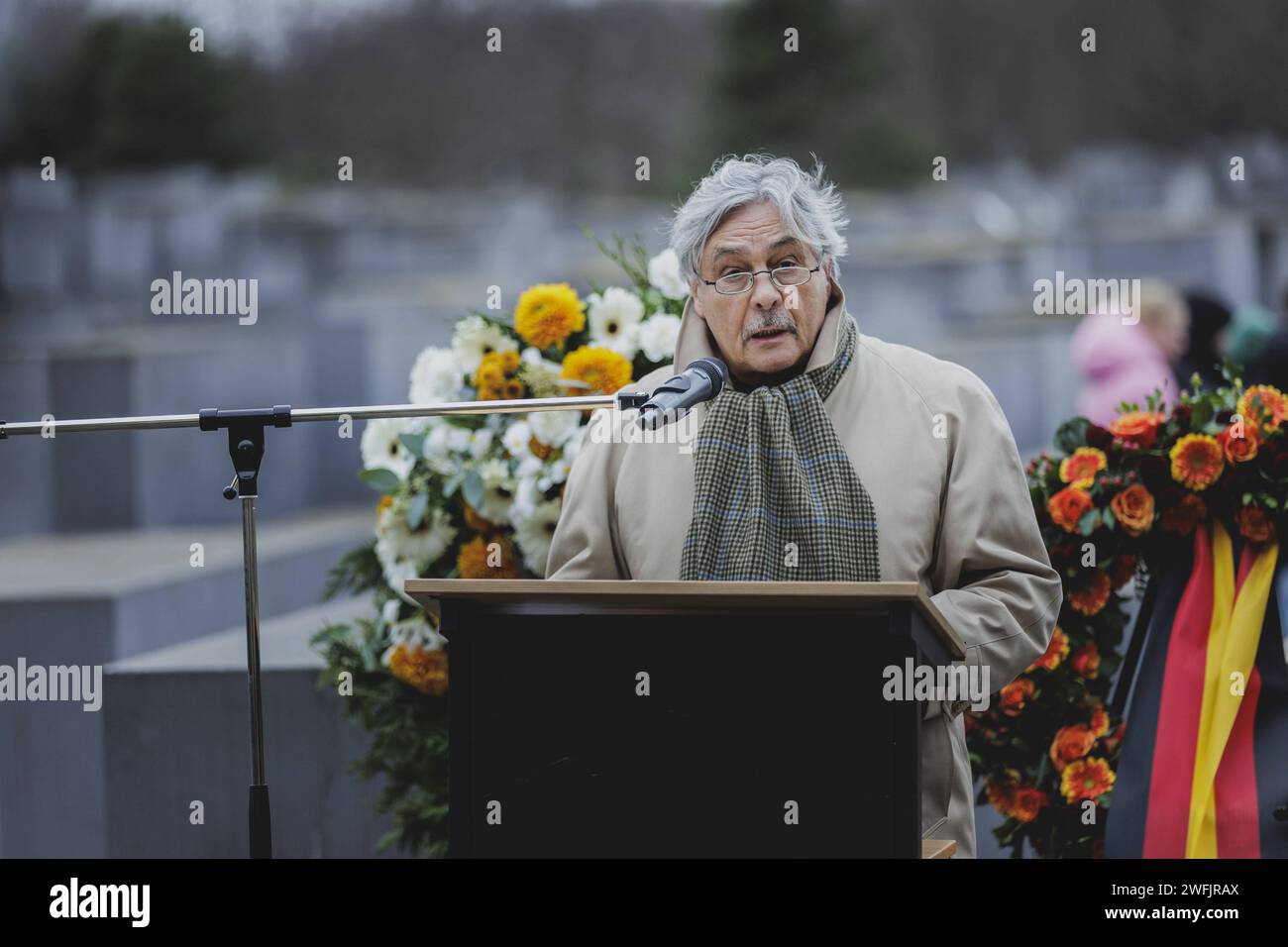 Christian Pfeil, Zeitzeuge und Holocaust-Ueberlebender, aufgenommen im ...