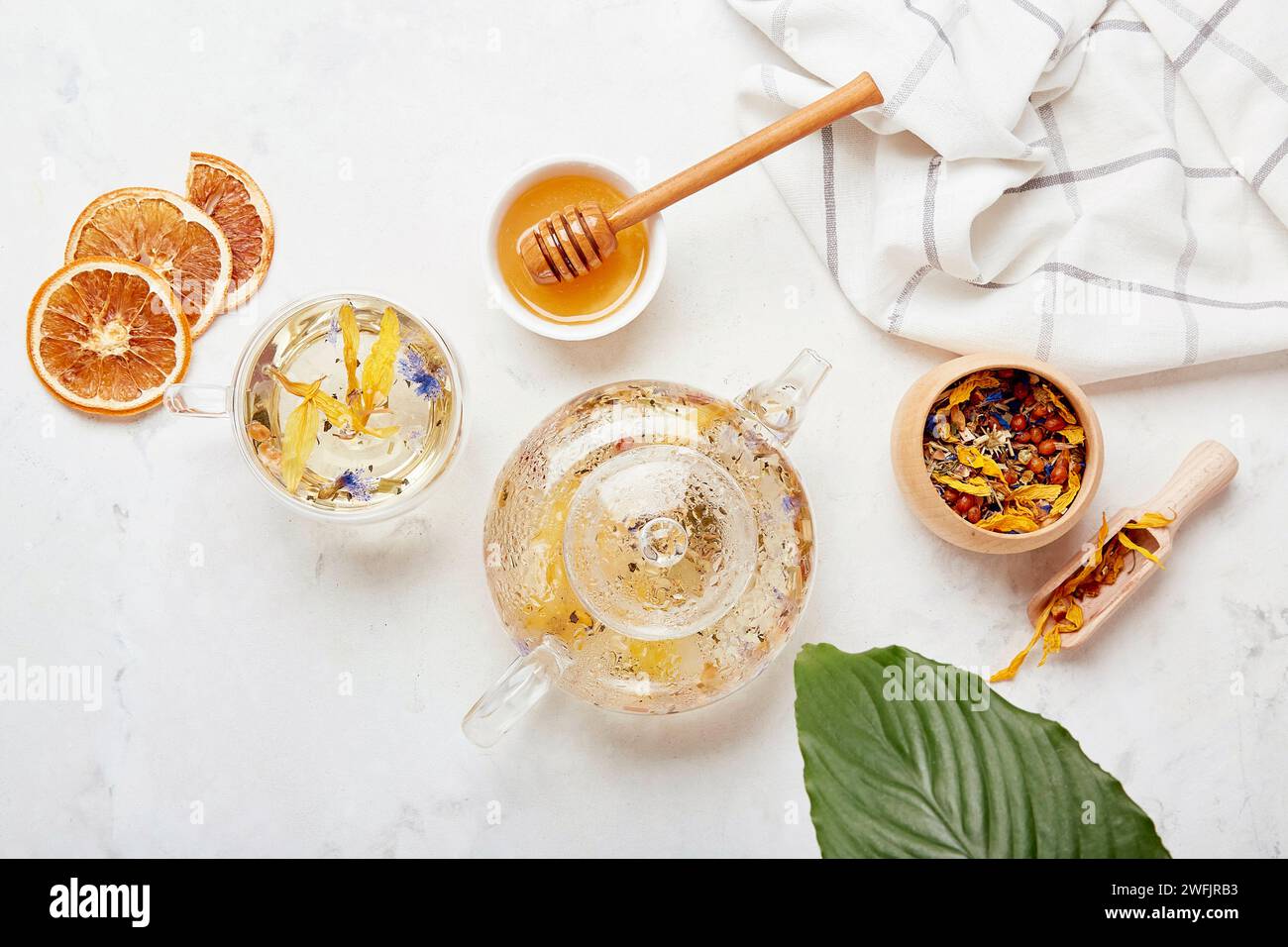 Alpine wellness elixir, natural tea. Organic mountain blend ...