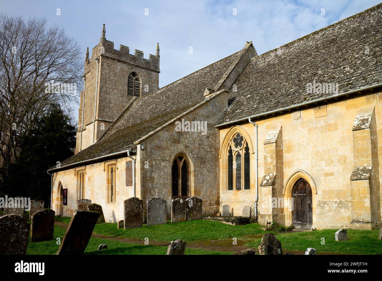 St. Eadburgha`s Church, Ebrington, Gloucestershire, England, UK Stock ...