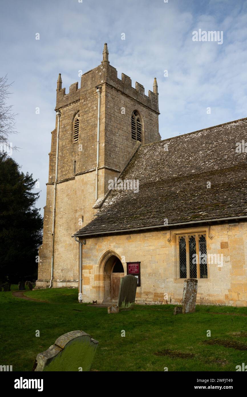 St. Eadburgha`s Church, Ebrington, Gloucestershire, England, UK Stock ...