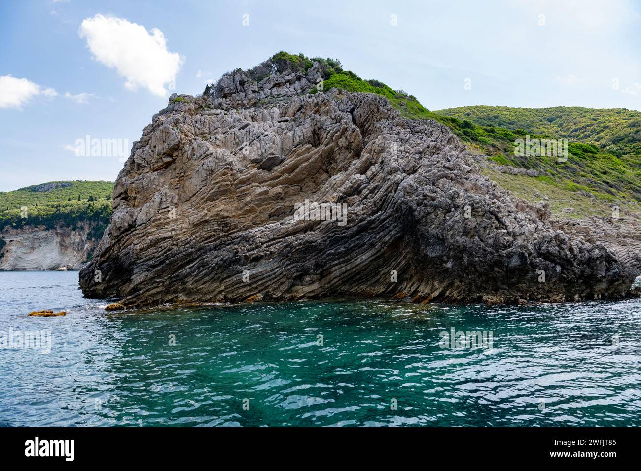 Picturesque Limestone Cliffs and Ridges on Scenic Western shores of ...