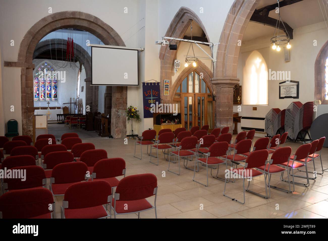 St. Margaret`s Church, Wolston, Warwickshire, England, UK Stock Photo ...