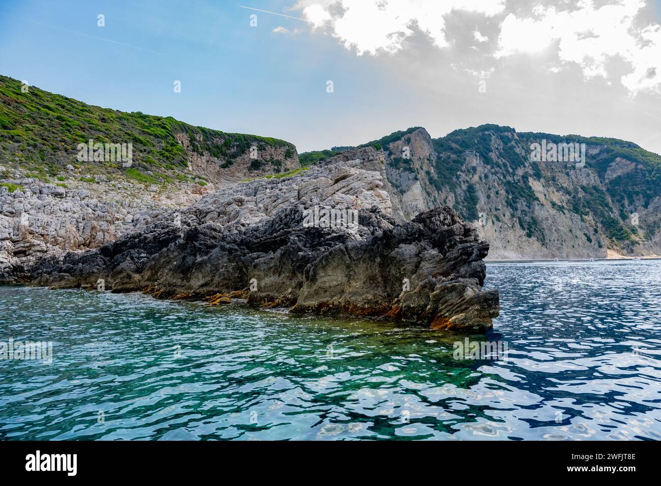 Picturesque Limestone Cliffs and Ridges on Scenic Western shores of ...