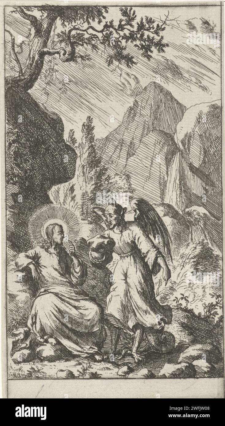 Requirement of Christ, Anonymous, After Jan Luyken, 1681 - 1762 print paper etching 'command ...