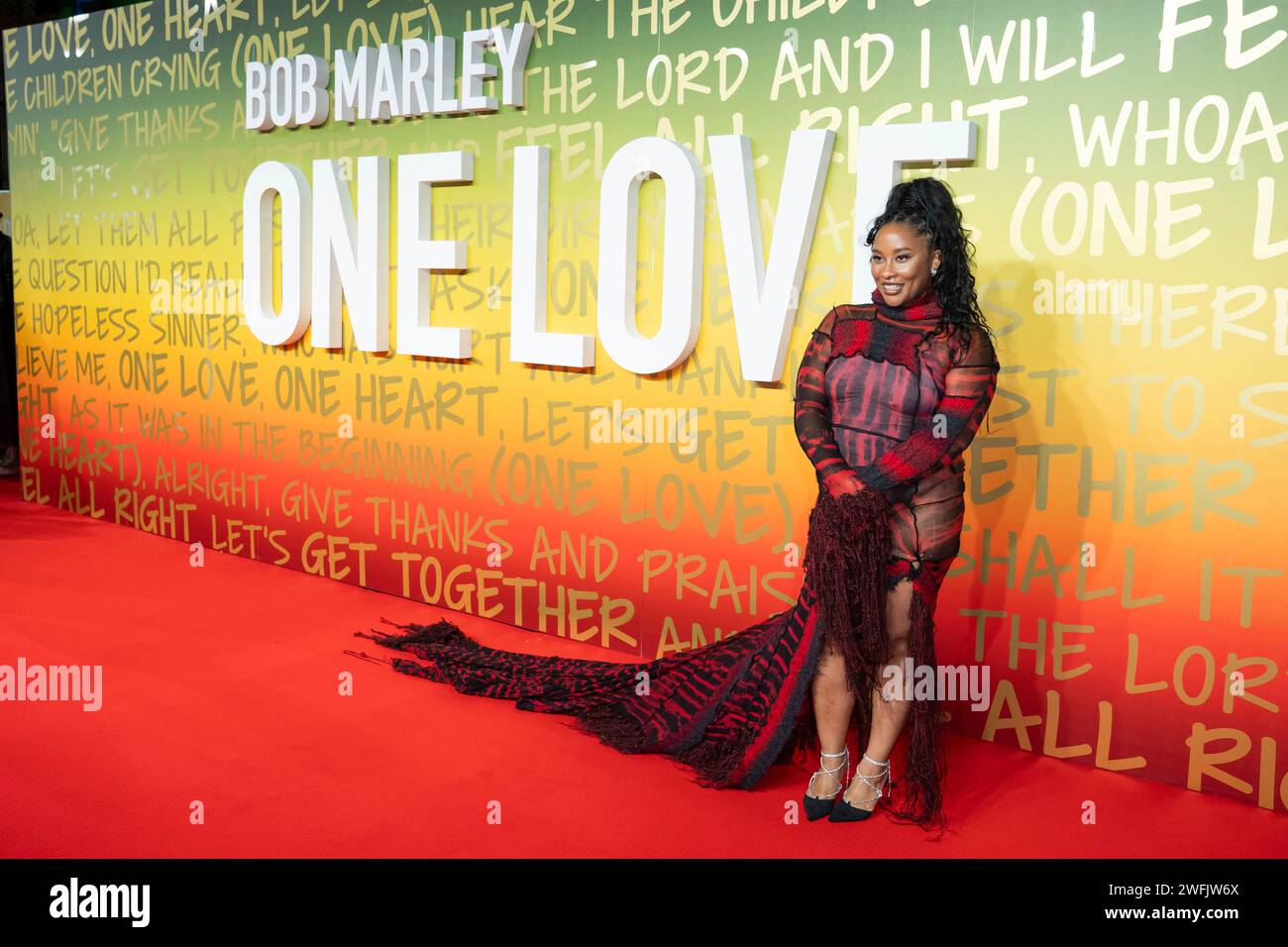 Zuri Marley poses for photographers upon arrival at the premiere of the ...