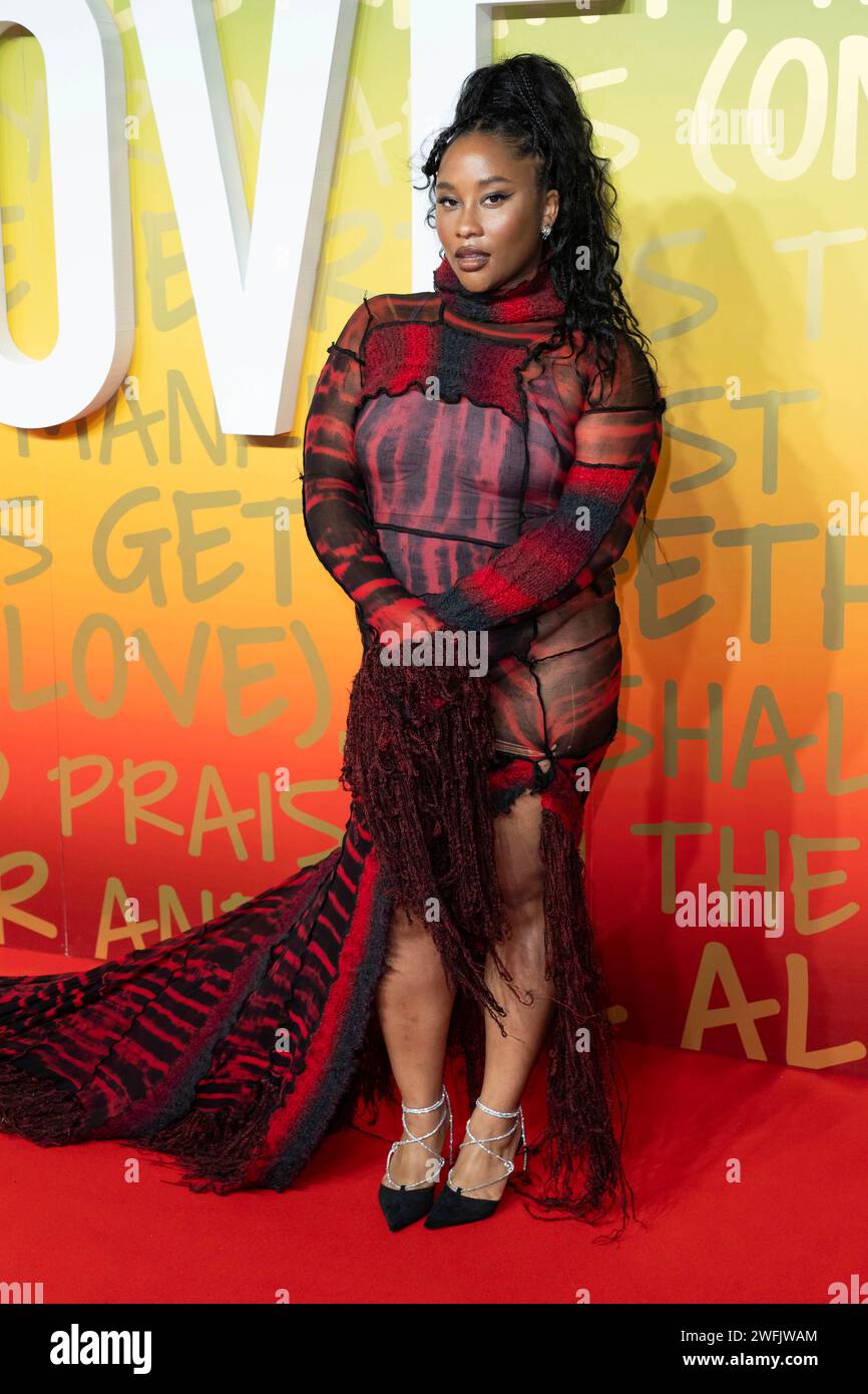 Zuri Marley poses for photographers upon arrival at the premiere of the ...