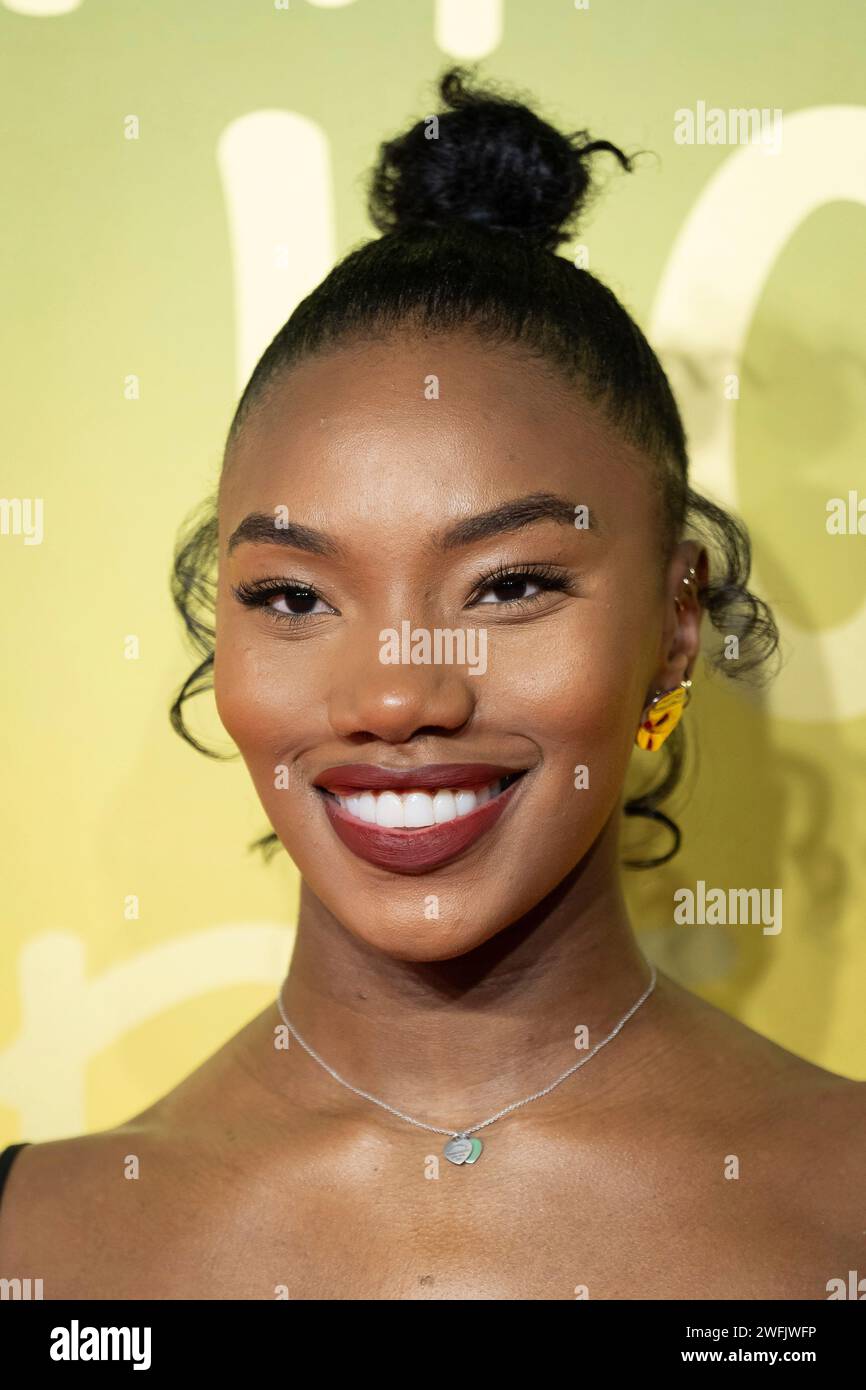 Chyna Mills poses for photographers upon arrival at the premiere of the ...