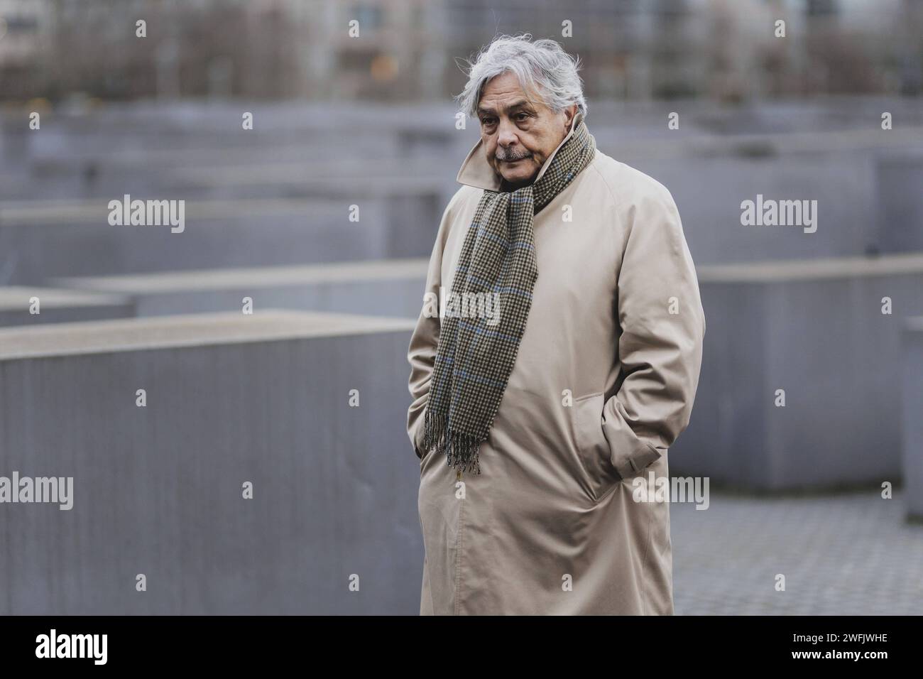 Christian Pfeil, Zeitzeuge und Holocaust-Ueberlebender, aufgenommen im ...