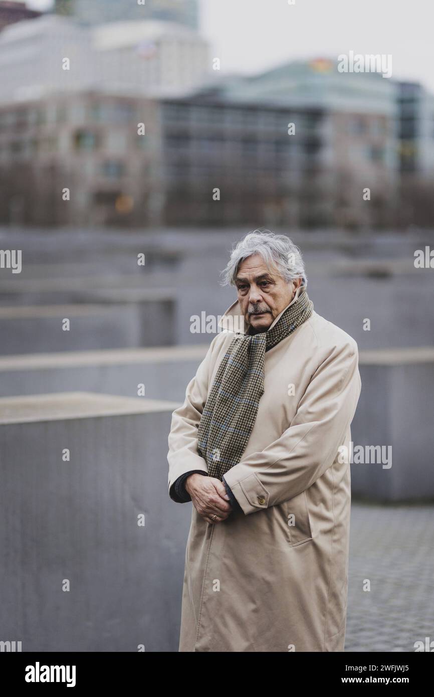 Christian Pfeil, Zeitzeuge und Holocaust-Ueberlebender, aufgenommen im ...