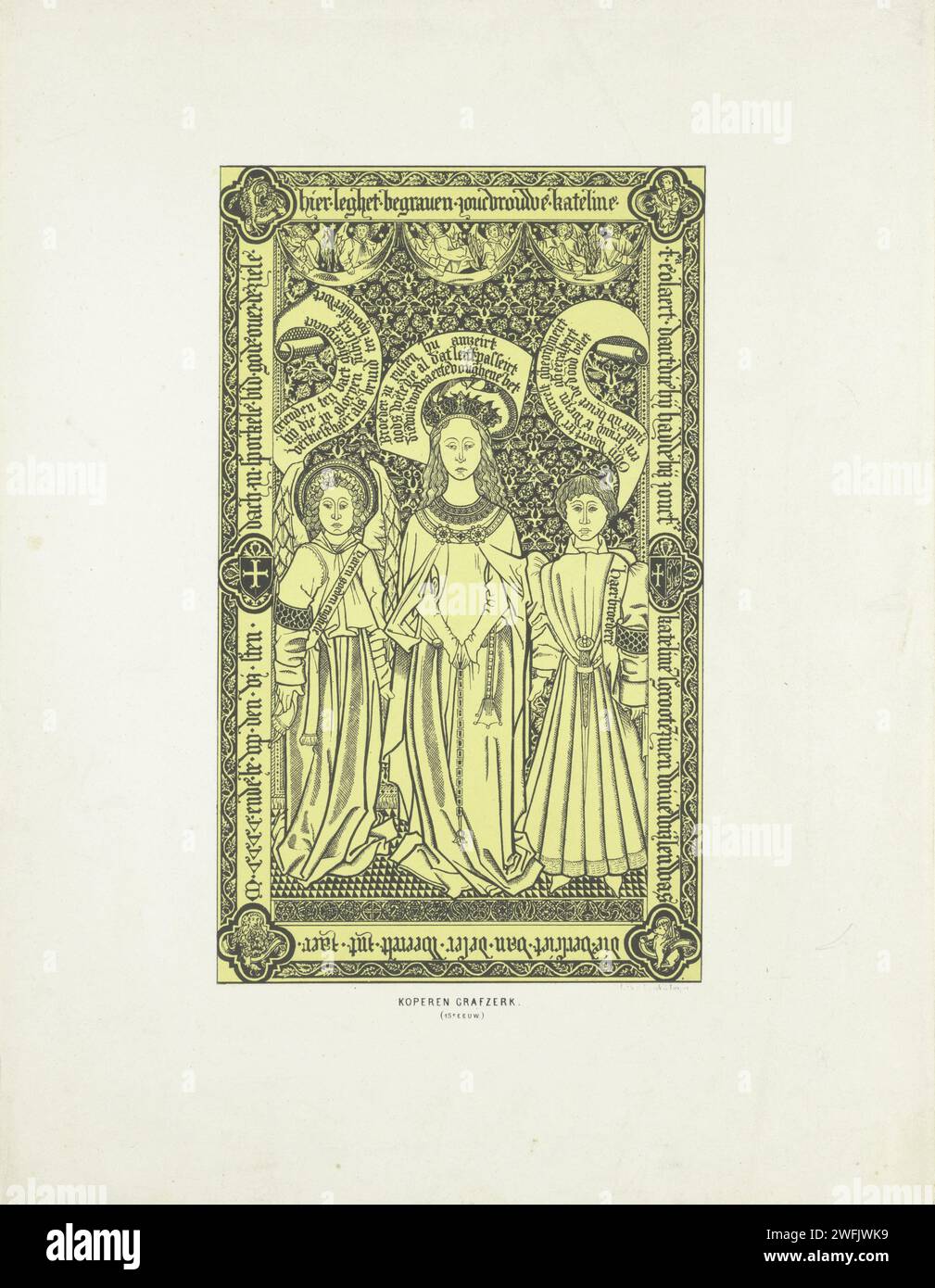 Copper Grafzerk, 15th century, Anonymous, 1857 - 1864 print Copper ...