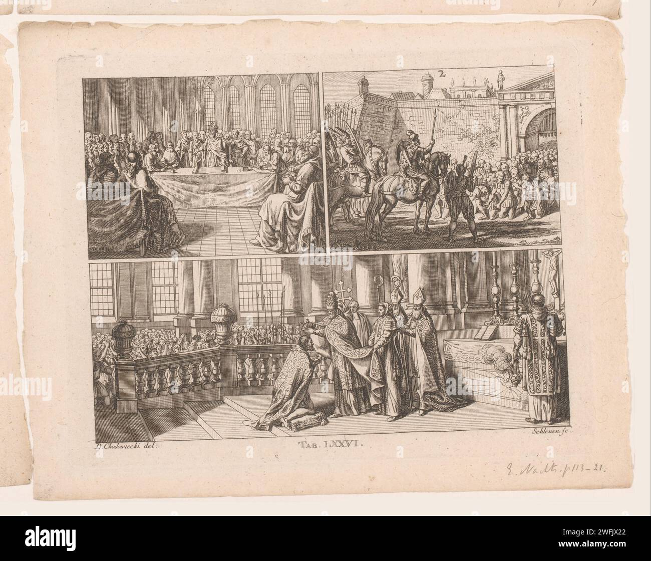 Drie Encyclopedische Voorstellingen, Johann David Schleuen (I), after ...