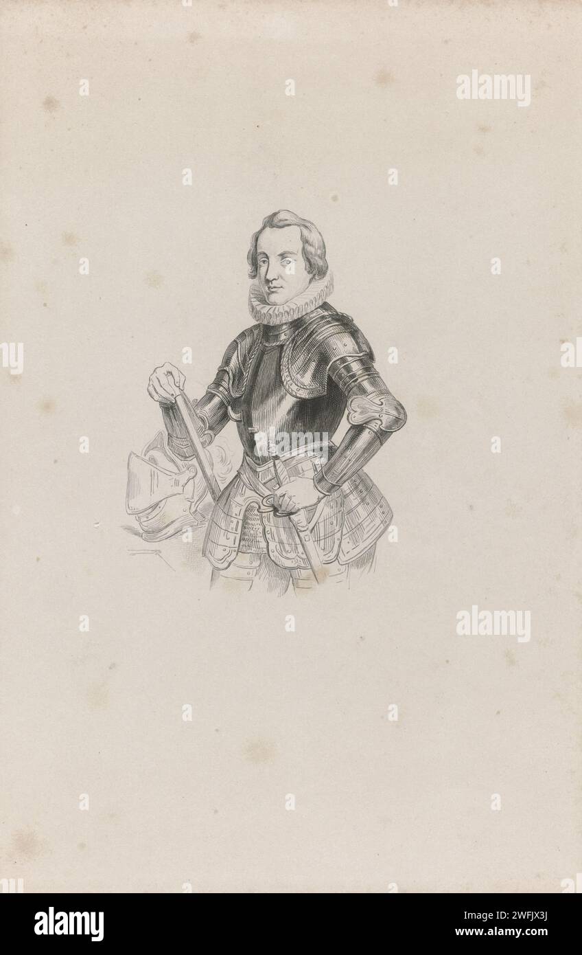 Portrait of Lodewijk, count of Nassau, Anonymous, 1800 - 1899 print ...