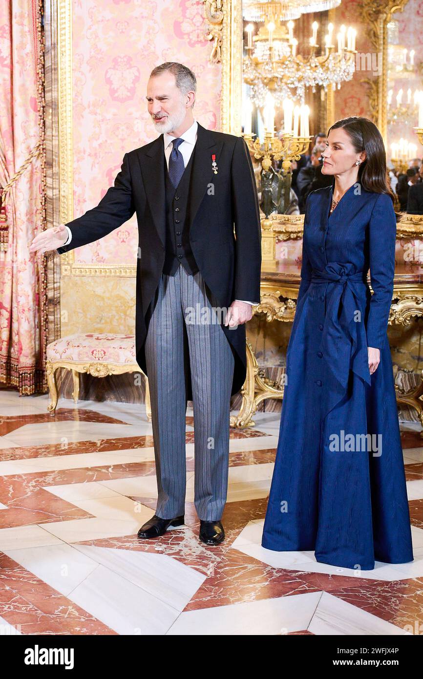 King Felipe VI of Spain and Queen Letizia of Spain Received Foreign ...
