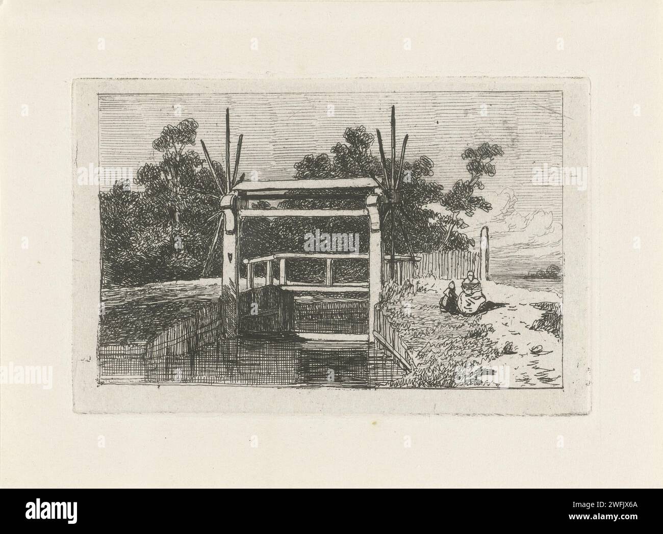 Sluis, Lambertus Hardenberg (1822-1900), c. 1837 - 1900 print The Hague ...