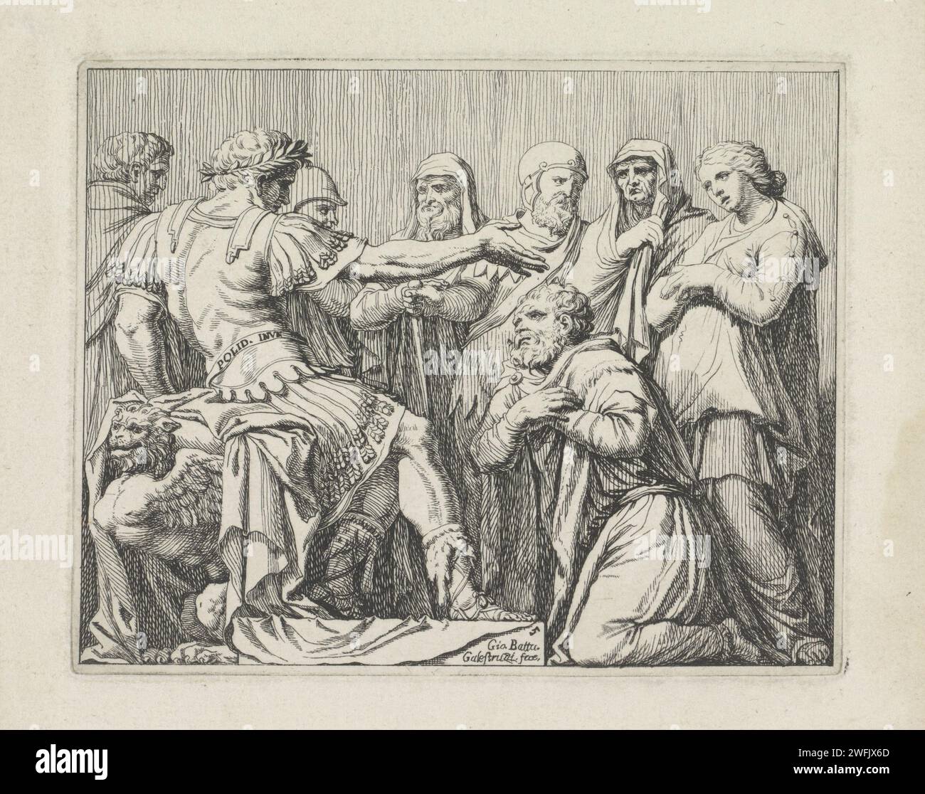 De Familie van darius voor alexander, Giovanni Battista Galestruzzi ...