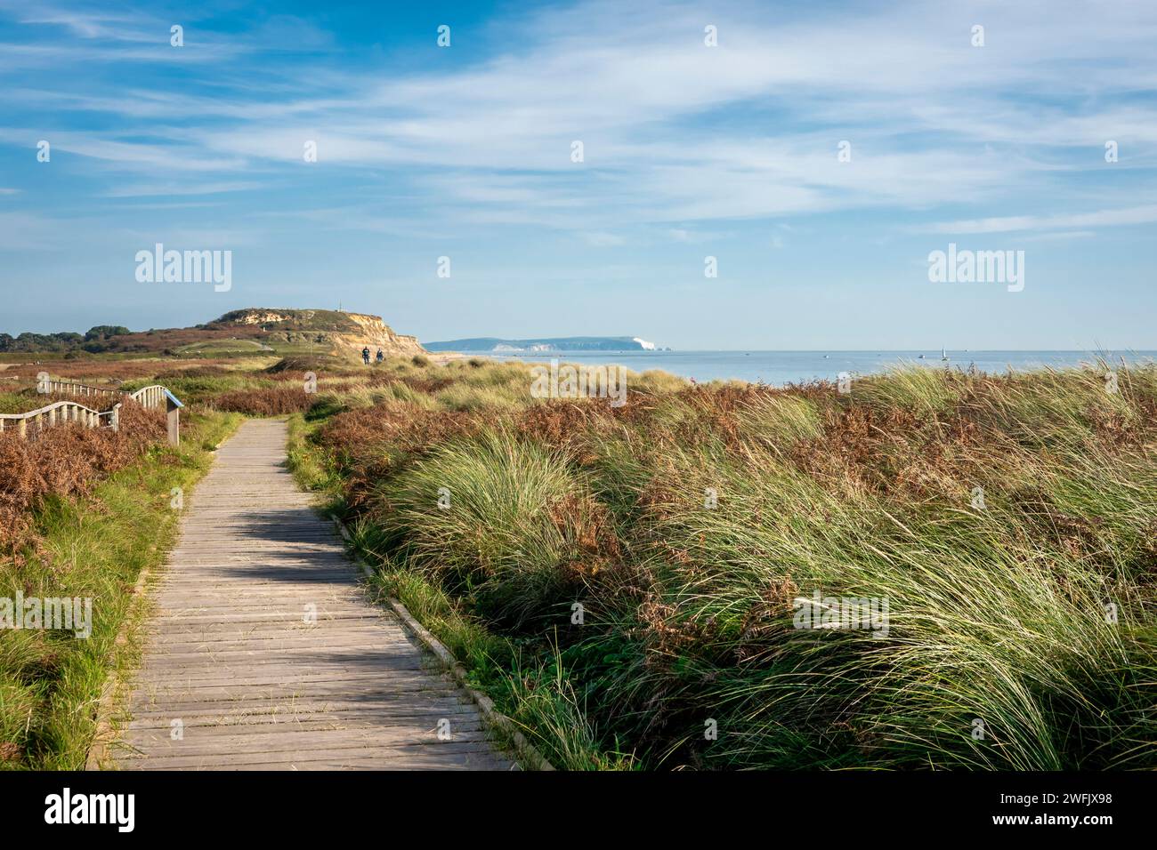 Hengistbury head pathway Stock Photo - Alamy