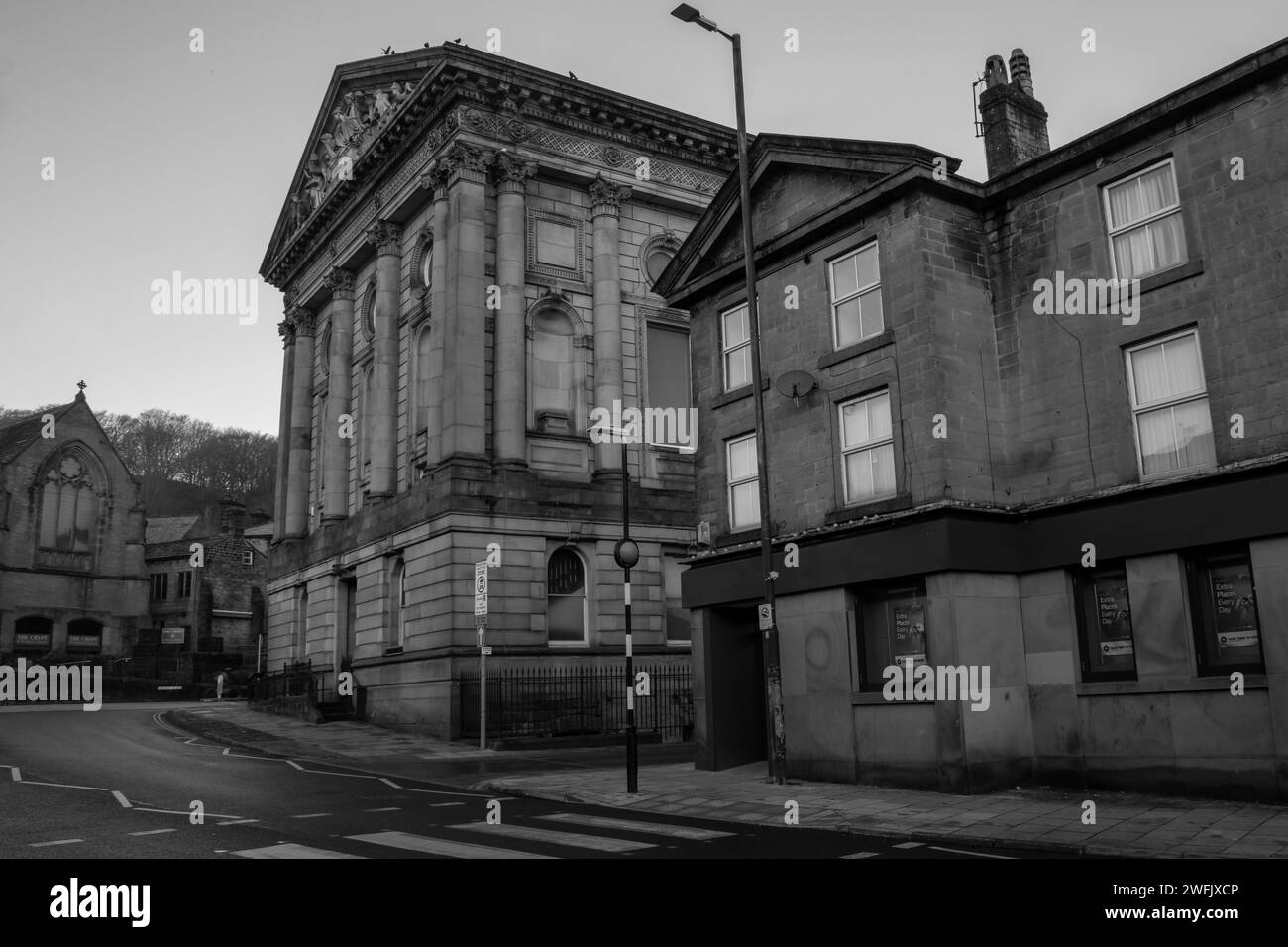 Todmorden Town Hall Frontage Stock Photo - Alamy