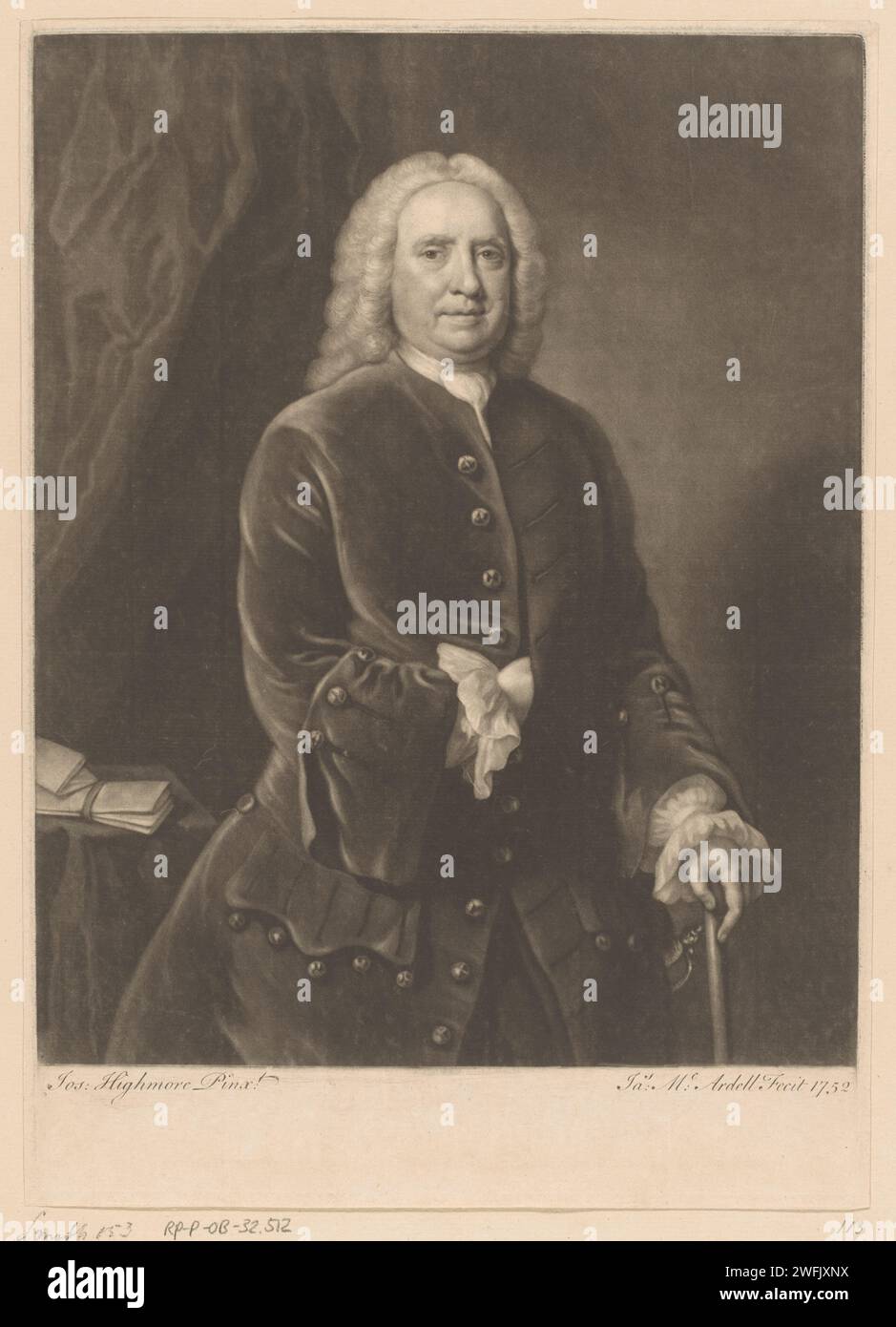 Portret van Samuel Richardson of Zachary Hamlyn, James McArdell, after ...