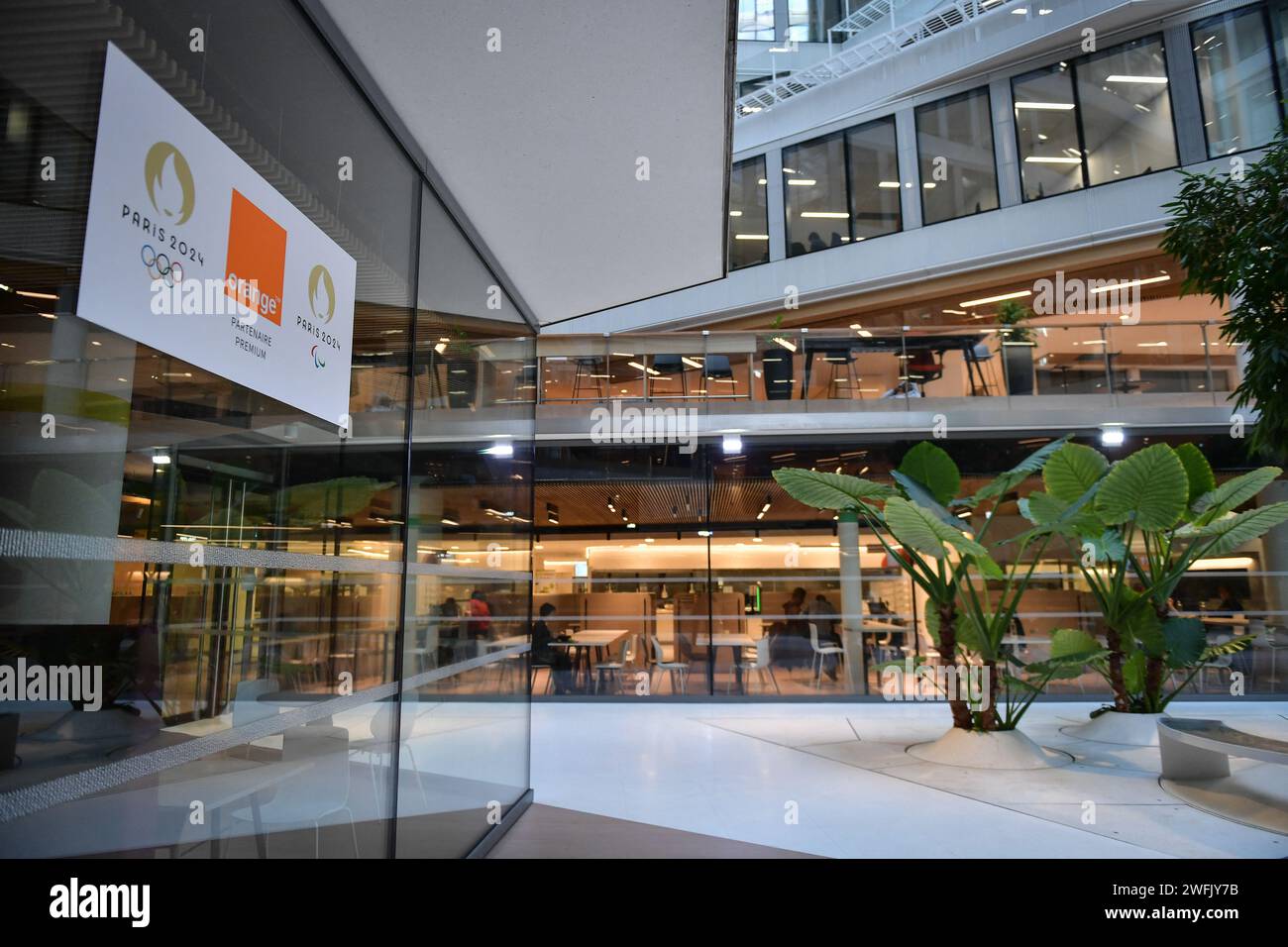 Issy Les Moulineaux, France. 31st Jan, 2024. This photograph shows the ...