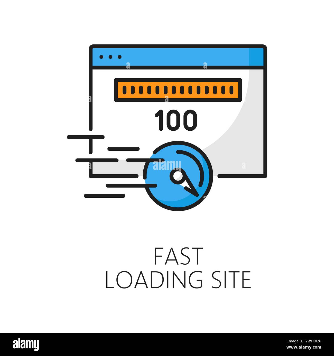 Fast loading site. CDN. Content delivery network icon, website speed ... Fast loading site. CDN. Content delivery network icon, website speed ...