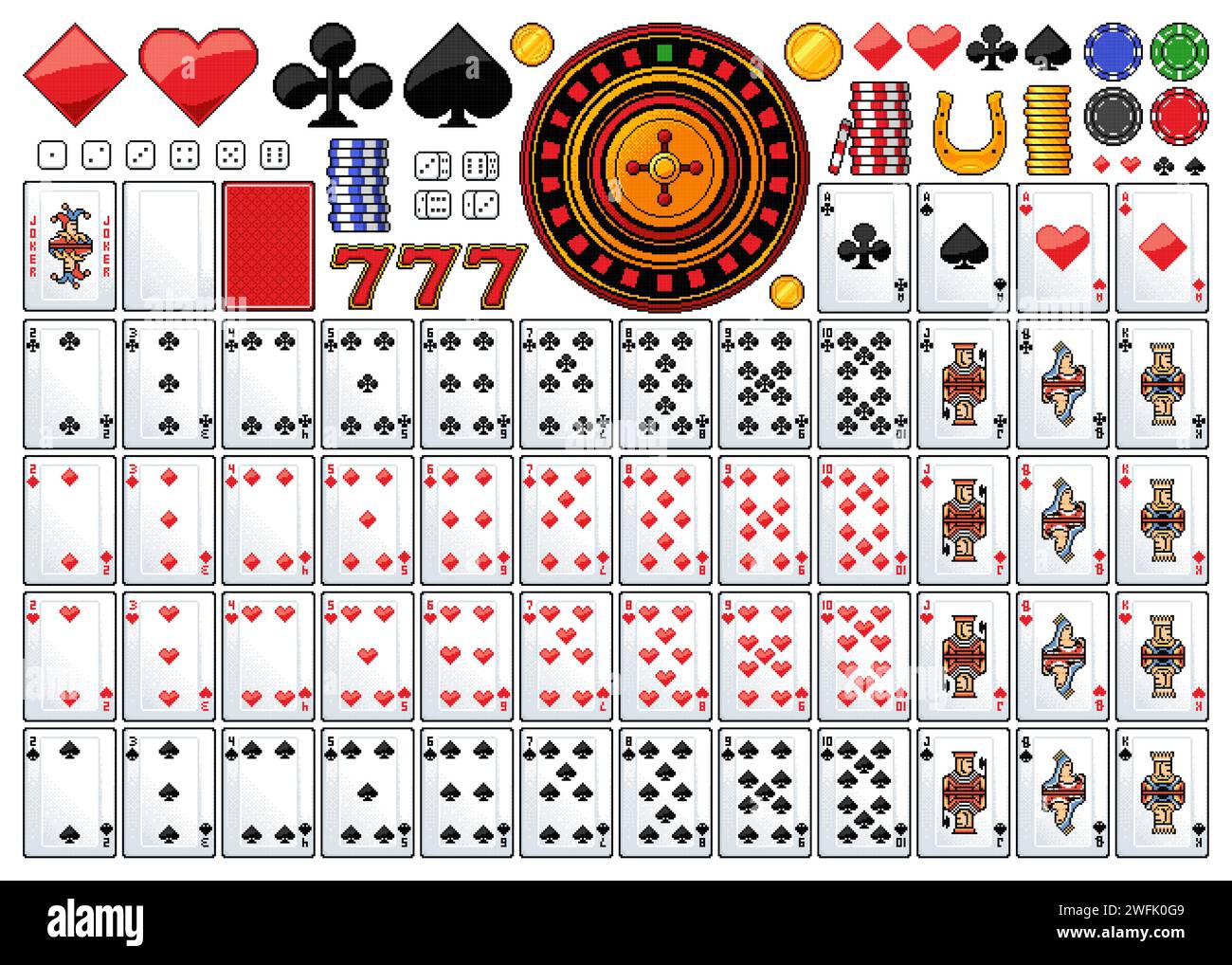 Poker card seven black diamond Stock Vector Images - Alamy
