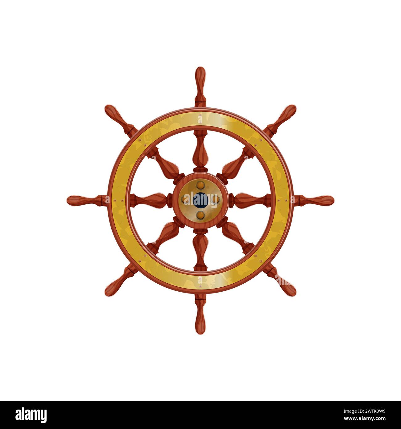 Wood spokes wheel Stock Vector Images - Alamy