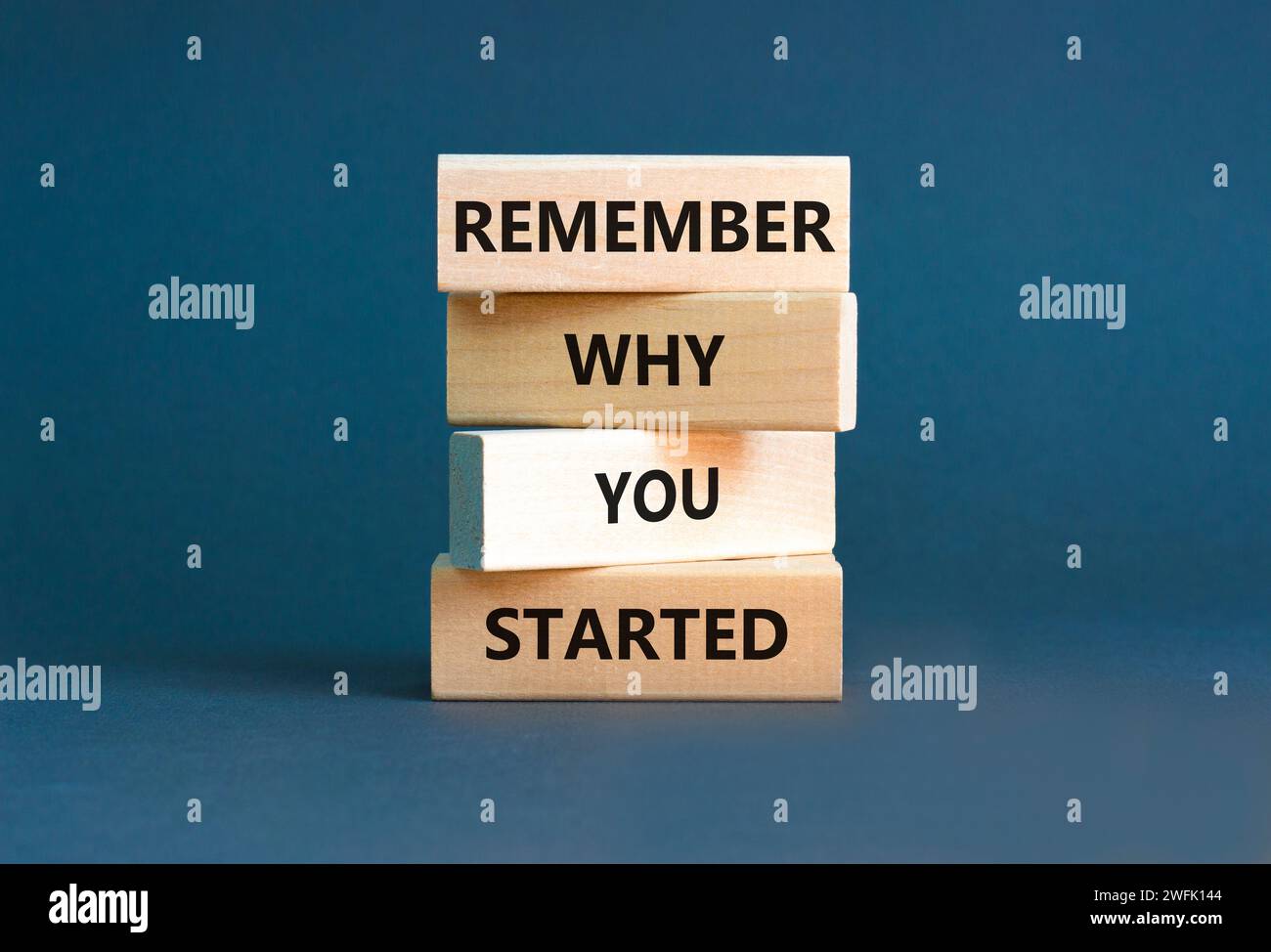 Remember why you started symbol. Concept word Remember why you started ...